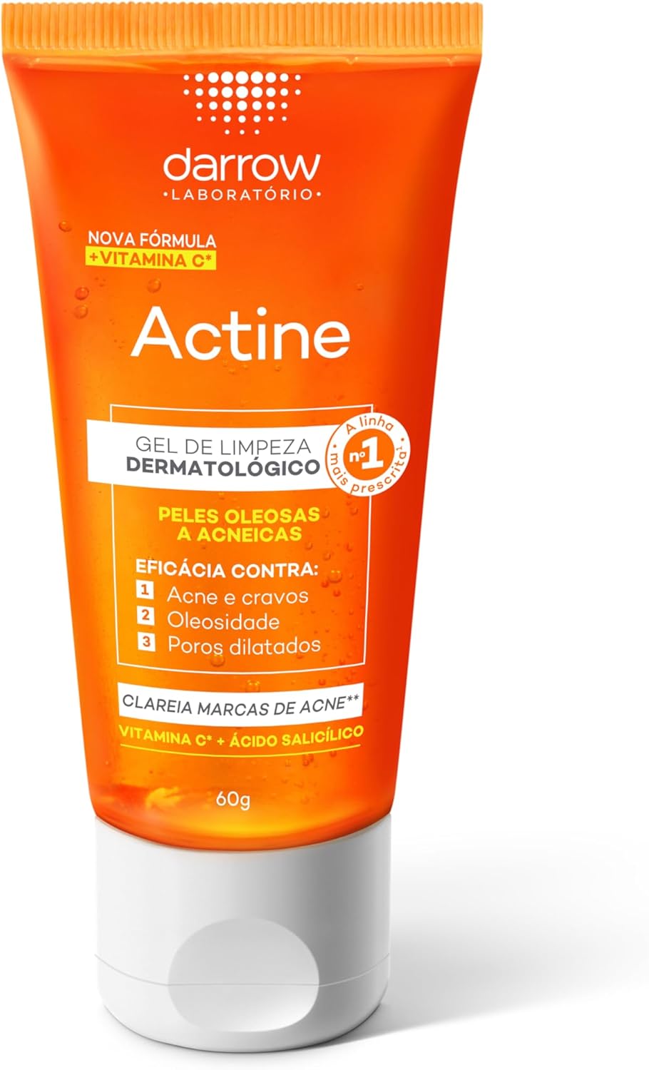 Darrow Actine Gel de Limpeza Dermatológico Facial com Ácido Salicílico ...